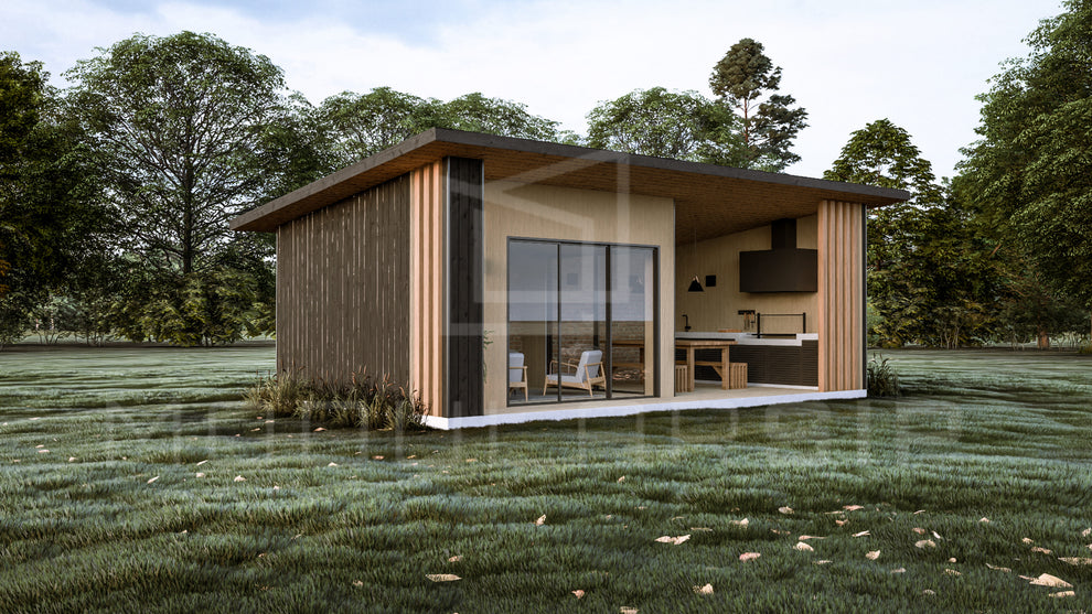 Conoce este Quincho de 35m2 en Panel SIP – Modular SIP