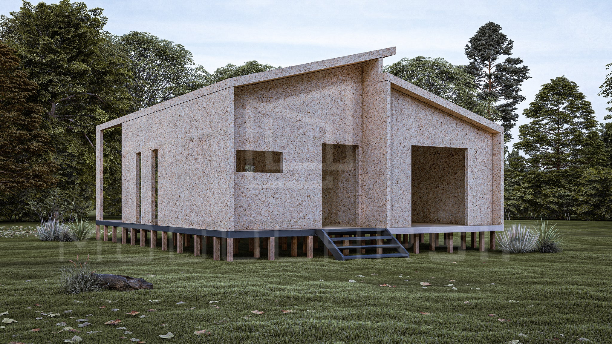 Casa de 70m2 en panel SIP con la mejor distribución – Modular SIP