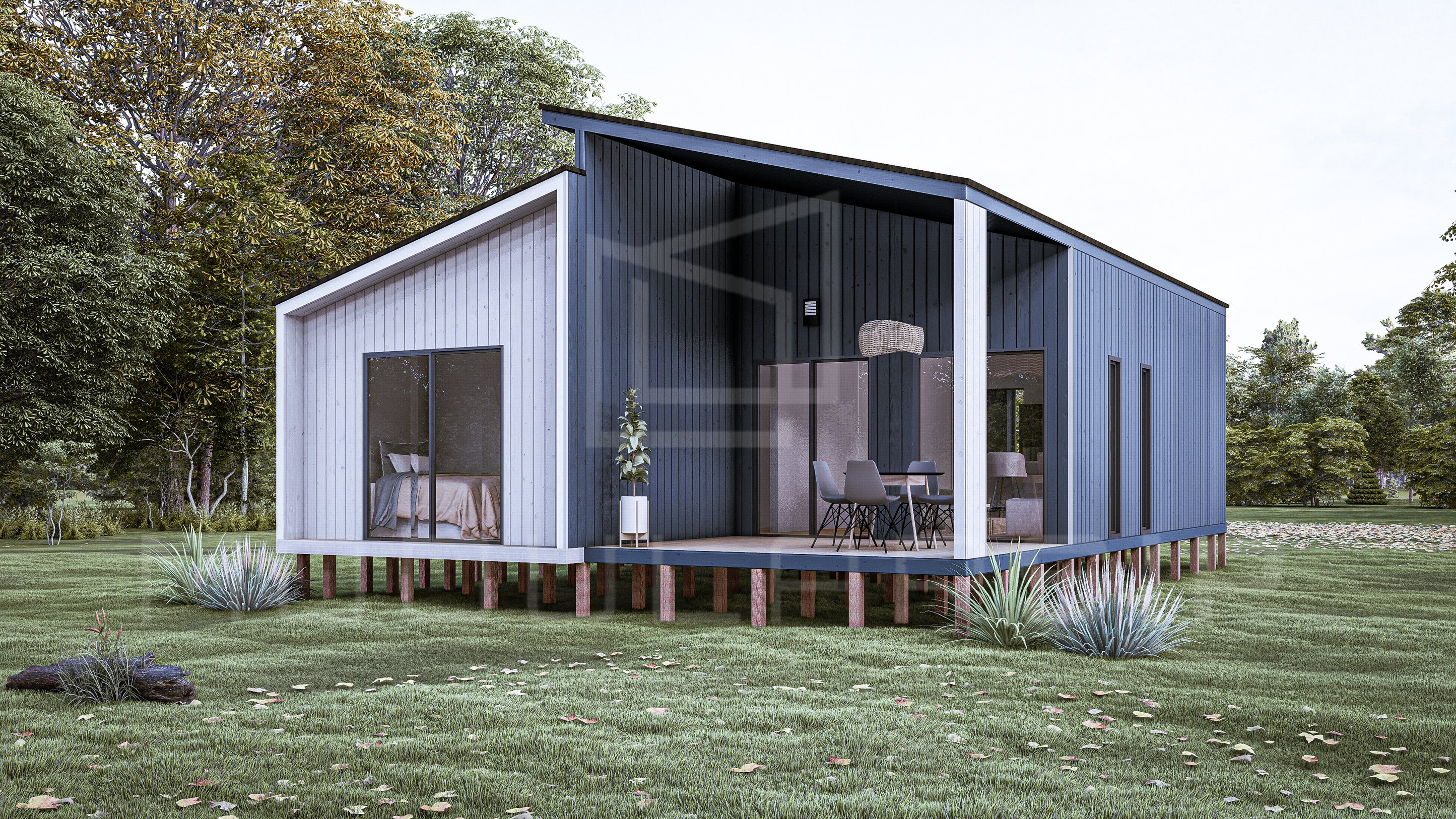 Casa de 70m2 en panel SIP con la mejor distribución – Modular SIP